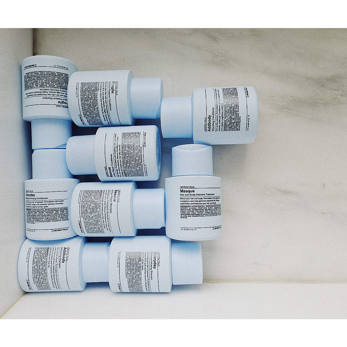 J Beverly Hills Blue Fragile Colour Preserve Conditioner with Chamomile for Split Ends, 3 Oz