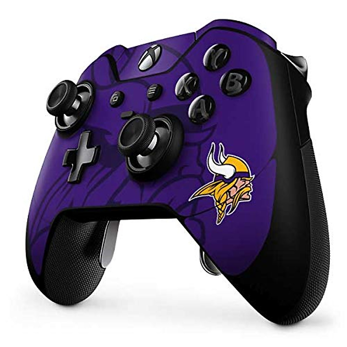 Skinit Decal Gaming Skin compatible with Xbox One Elite Controller - Officially Licensed NFL Minnesota Vikings Double Vision Design