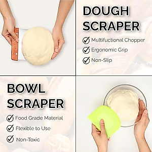 BaverlyBlue 9 Inch Round & 10 Inch Oval Rattan Banneton Baskets Set for Bread Proofing, Natural Rattan Cane Material, Ideal for Home Bakers