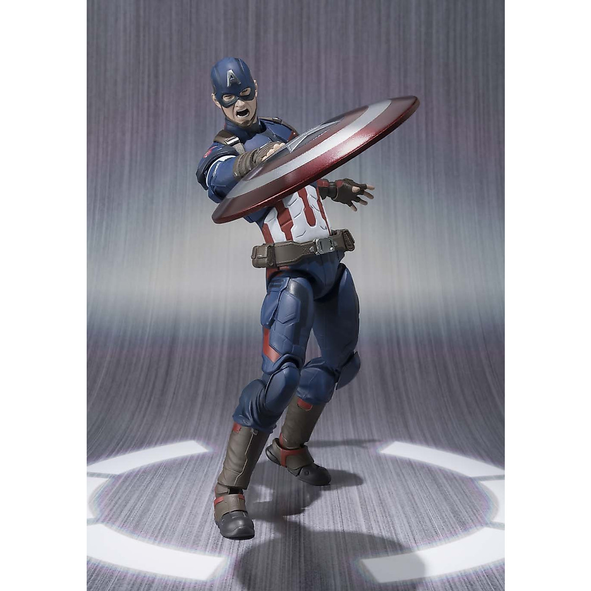 Bandaï SH Figuarts Avengers Captain America About 155mm ABS u0026 PVC Painted Action Figure