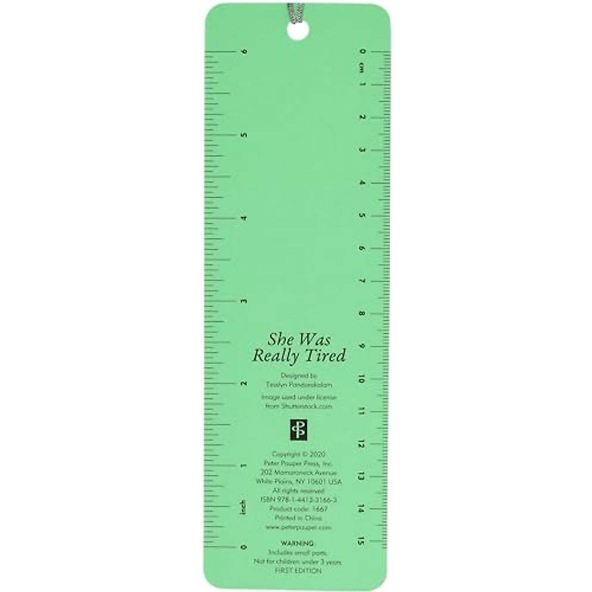 She Believed She Could, but She Was Tired Beaded Bookmark