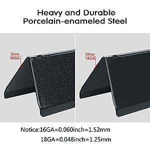 Hisencn 18" 69785 Stainless Steel Burner, 15.3" 7635 Porcelain-Enameled Flavorizer Bars, 17.5" 7637 Cooking Grates for Weber Spirit I & II 200 Series, Spirit E-210, E-220, Spirit S-210, S-220 G