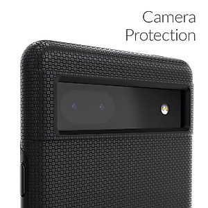 Crave Dual Guard for Google Pixel 6a Case, Shockproof Protection Dual Layer Case for Google Pixel 6a - Black