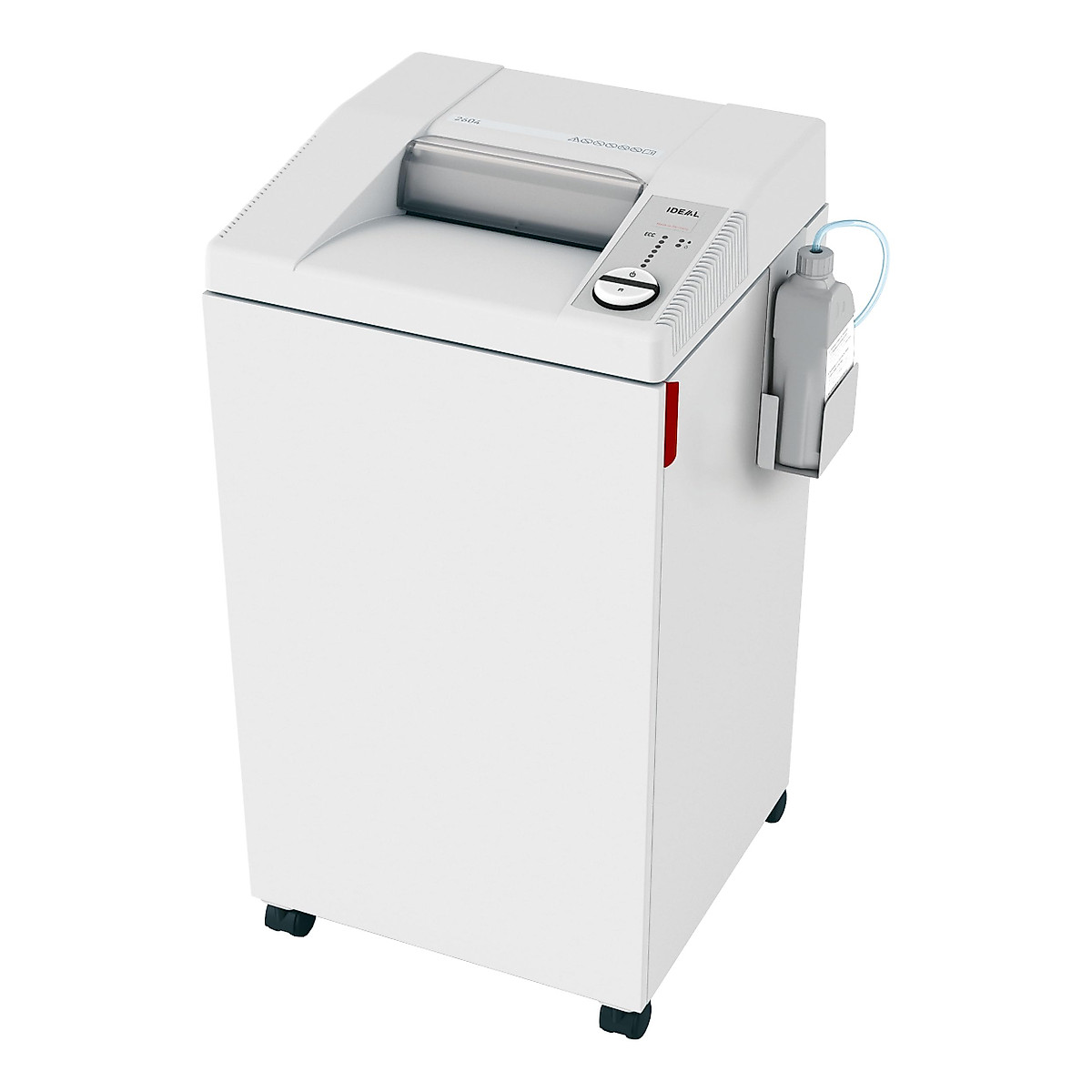 ideal. 2604 Cross-Cut Centralized Office Shredder with Automatic Oiler, Continuous Operation, 23 to 25 Sheet Feed Capacity, 26 gal Bin, Shred Staples/Paper Clips/Credit Cards/CDs/DVDs, P-4 Security