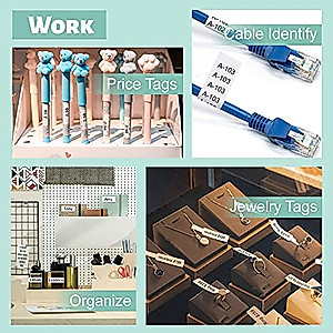 Phomemo Label Maker Machine with Tape D30, Small Office Home Edit Label Maker, Mini Bluetooth Thermal Label Printer, Smart Mobile Pocket Handy Sticker Labeler Printer, Compatible with iOS/Android