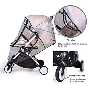 iCookii Stroller Rain Cover for Uppababy, Raincover for Bugaboo, Raincover for Baby Jogger, Pushchair Pram Waterproof Dustproof Rain Cover for Baby Stroller Baby Travel Weather Shield Accessory