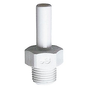 John Guest - 3400754 Stem Adapters, 1/4" OD Tube x 1/4" NPT(M), PP, 10/Pk