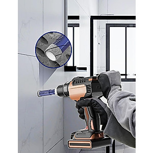 6 PCs Diamond Drill Bits Set for Porcelain, Ceramic, Glass & More - Versatile Tile Drill Bits for Efficient, Precise Drilling