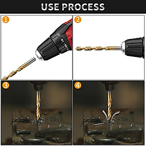 Cobalt Drill Bit Set 115 PCS, M35 High Speed Steel Bits for Hardened Metals Cast Iron, Stainless Steel, Plastic and Wood,with Metal Index Storage Box, 1/16"-1/2", A - Z, 1-60