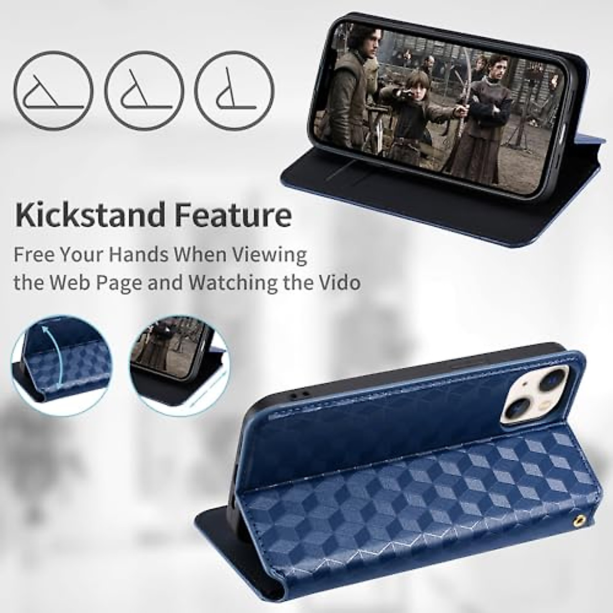 Compatible with Oppo Reno 6 Pro 5G Case,Compatible with Oppo Reno6 Pro 5G PEPM00 CPH2249 PU Leather Kickstand with Card Holders Flip Magnetic Closure Protection Phone Wallet Cover LAN