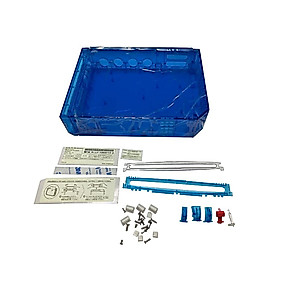 New Replacement Full Housing Shell Cover Case with Buttons Sticker Accessories for Wii Console-Transparent Blue