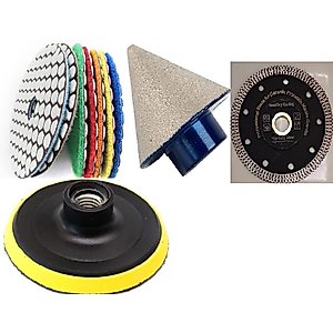 Asia Pacific Construction Diamond Beveling Chamfer Bits for Granite Marble Tiles Existing Holes Enlarging Resin Dry Polishing Pad Diamond Super Thin Mesh Rim Ceramic Porcelain Saw Blade