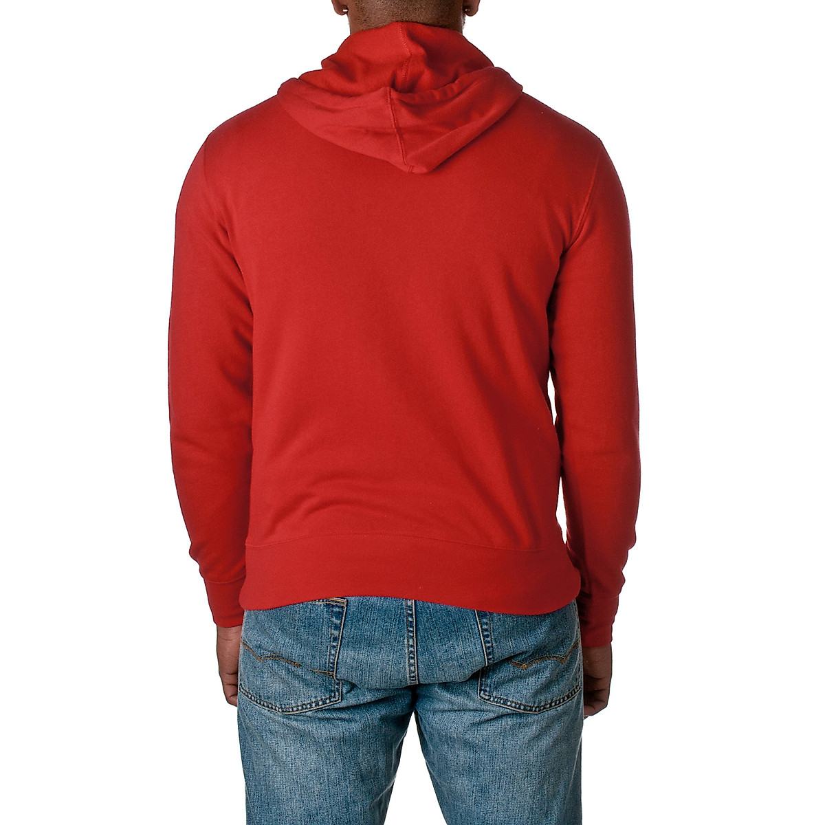 Independent Trading Co Unisex Full Zip Hooded Sweatshirt AFX90UNZ, Red, X-Large