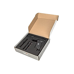 Lancer Tactical Scorpion 0.5 Caliber Non-Blowback Air Pistol - Less Lethal, Ideal for Home and Personal Defense, Police-Grade Pepper Projectile Gun-(Black Package)