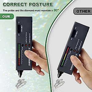 Diamond Tester Pen, Professional Diamond Selector for Novice and Expert, Thermal Conductivity Meter