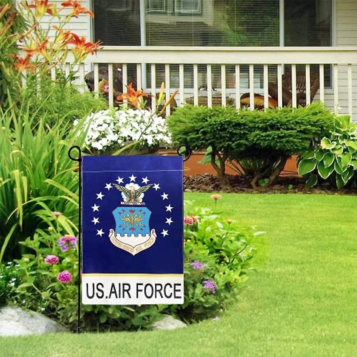 Patriotic US AIR FORCE Garden Flag 12.5x18 Inch Outdoor Decor