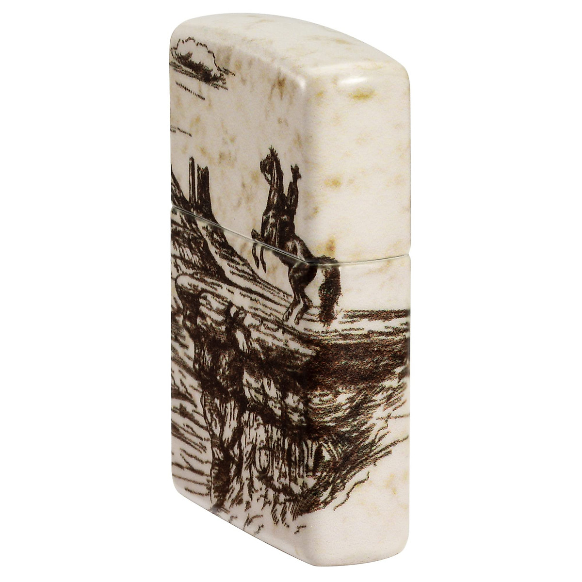 Zippo Wild West Scene Design 540 Color Pocket Lighter