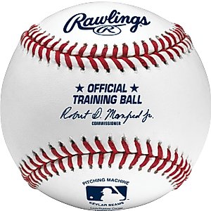 Rawlings | FLAT SEAM Pitching Machine Training Baseballs | ROPM | Leather Cover | Durable Kevlar Seam | 12 Count