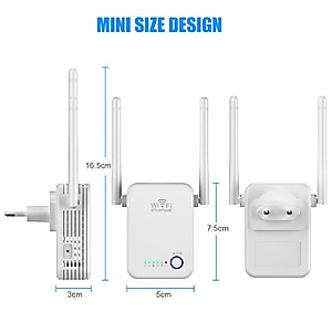 WiFi Extender Signal Booster Up to 2640sq.ft The Newest Generation, 2021 Release Wireless Internet Repeater, Long Range Amplifier with Ethernet Port, Access Point, 1-Tap Setup, Alexa Compatible N300