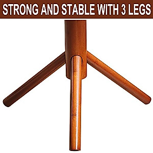 FILWH Premium Bamboo Coat Rack Tree with 8 Hooks, 3 Adjustable Sizes Free Standing Wooden Coat Rack, Super Easy Assembly Hallway, Entryway Coat Hanger Stand for Clothes Suits