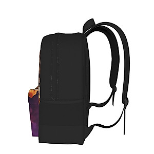 Galaxy Pizza Funny Cat Girls Backpacks School kids Bookbag Children Travel Shoulder Bag Casual Daypack 17 Inch Plus Laptop Bag for Unisex Teens Women Boys