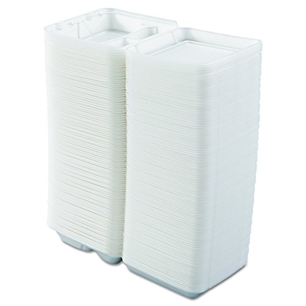 Dart 80HT3R Carryout Food Container, Foam, 3-Comp, White, 8 x 7 1/2 x 2 3/10 (Case of 200)
