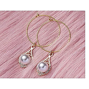 20pcs Adabele Hypoallergenic Tarnish Resistant 50mm Gold Round Hoop Connector (Wire 0.7mm/21 Gauge/0.028 inch) for Earrings Pendant Wine Glass Charm Jewelry Making BF3-5