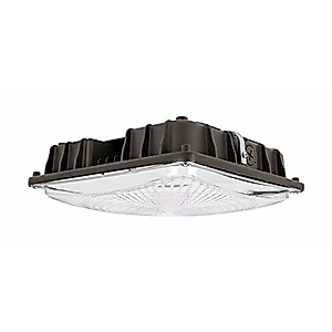 GKOLED 27W Super Bright LED Canopy Light, 3800Lumens, 5000K Daylight White, 100W PSMH Replaces, Dark Bronze Finish, UL Listed, Ideal for Indoor and Outdoor Applications