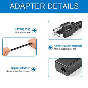 Kircuit AC/DC Adapter Charger for Hitachi LE32V407 HDTV TV Monitor Television Power Supply