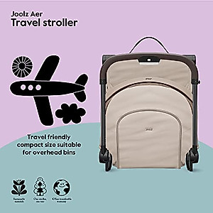 Joolz AER - Premium Baby Stroller - Comfortable & Compact - Foldable & Lightweight Travel Stroller - XXL Sun Hood - Raincover & Travelbag Included - Lovely Taupe