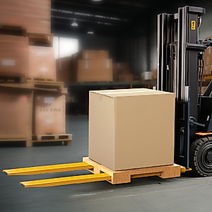 BestEquip Forklift Extensions, 96 inch Fork Extensions 5.5 inch Width, Heavy Duty Steel Pallet Fork Extensions, 1 Pair Forklift Extensions for Forklift Lift Truck Forklift Loaders