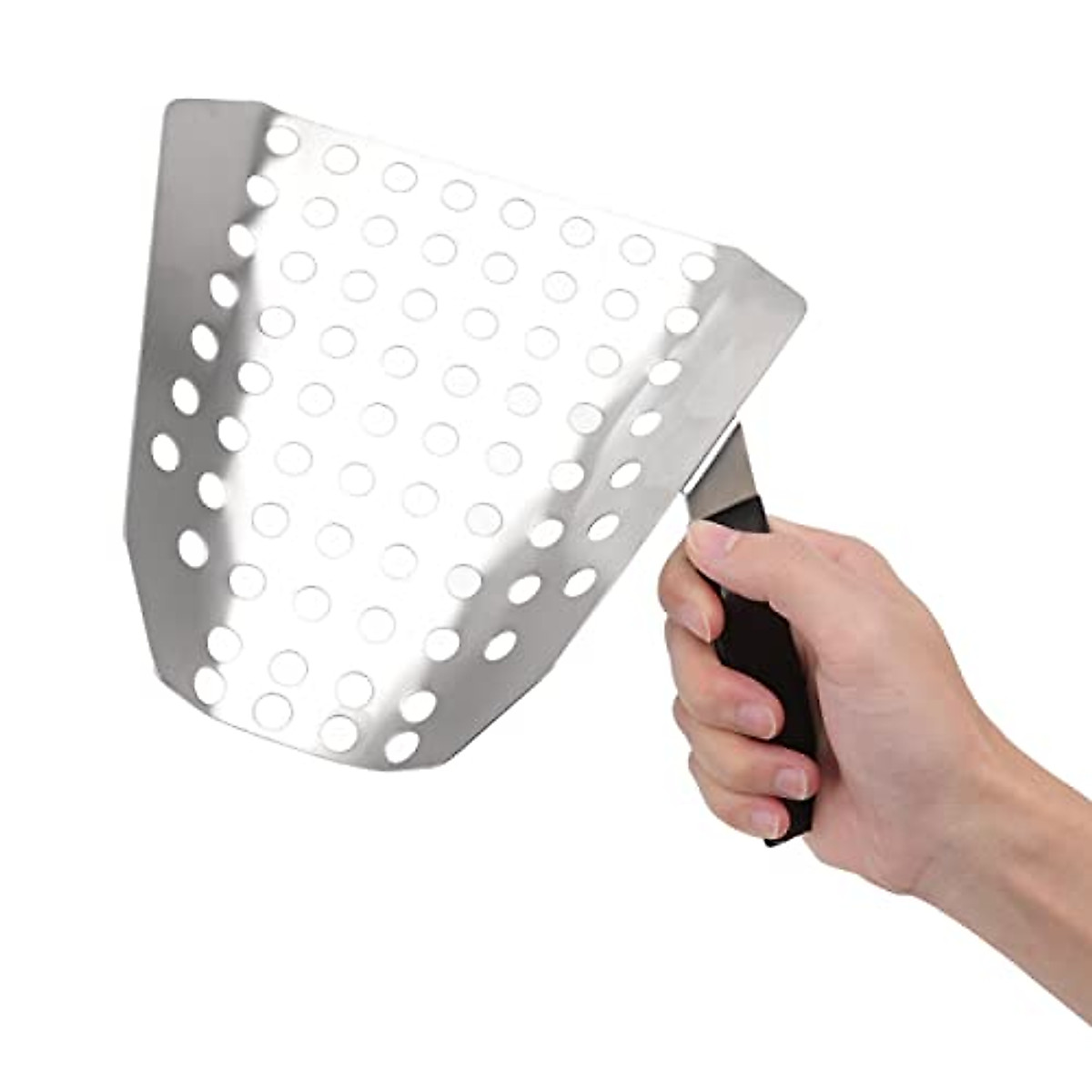 Popcorn Speed Scoop, Stainless Steel Popcorn Scoop, Easy Fill Tool for Bags & Boxes, for Snacks, Desserts, Ice, & Dry Goods
