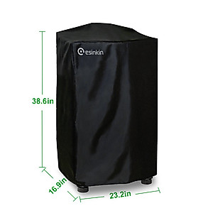 Esinkin 40-Inch Waterproof Electric Smoker Cover for Masterbuilt 40 Inch Electric Smoker, Durable and Conveninet, Black