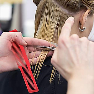 10 Pieces Hair Cutting Comb Fine Tooth Styling Comb Barber Styling Hair Comb Clipper Cutting Comb for Home Salon Barber (Eye-catching Colors)