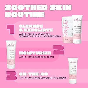 Cake Beauty, Shea Butter Body Cream Body Lotion For Women Dry Skin, Basic, Milk Made Indulgent, 7 Fl Oz