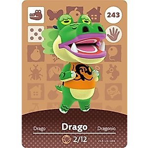 Drago - Nintendo Animal Crossing Happy Home Designer Amiibo Card - 243 by Nintendo