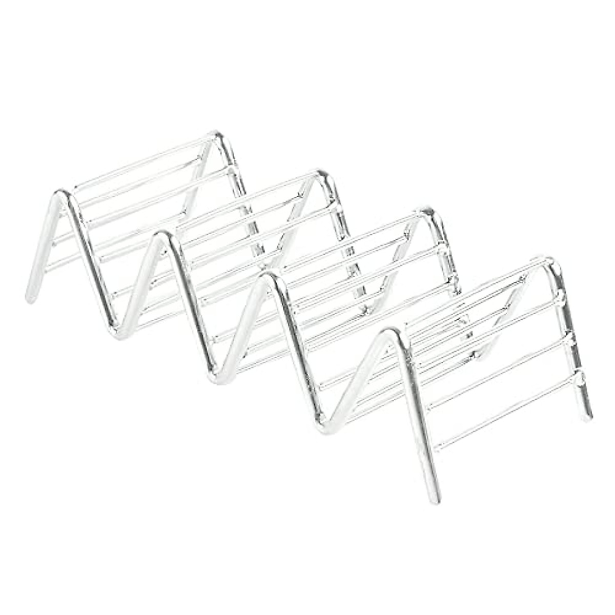 G.E.T. 4-81859 Stainless Steel Stainless Steel Taco Holder for Four or Five Tacos Stainless Steel Specialty Servingware Collection