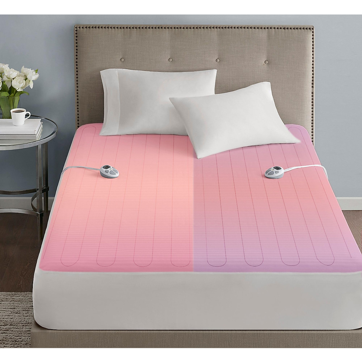 Serta Waterproof Heated Mattress Pad - Electric Bed Warmer with 10 Heat Settings, Auto Shut Off Timer, ETL Certified Electric Mattress Pad, Elastic Deep Pocket, Machine Washable, White King