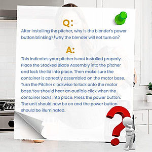 WARDFYT Replacement Pitcher 72 oz XL Compatible with Ninja Blender (New Model) BL610, 72oz Crushing Pitchers Replacement for Ninja BL710WM BL710WMC CO610B CO650B CT610