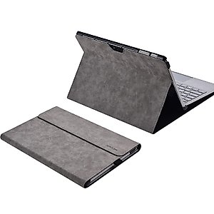 Case Cover for Microsoft Surface Pro 7 +/ Surface Pro 7 / Surface Pro 6 / Surface Pro 5 / Surface Pro 4 12.3 inch Tablets,with Type Cover Keyboard and Pen Holder (Gray)