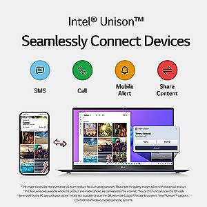 LG gram SuperSlim 15.6” OLED Laptop, Intel 13th Gen Core i7 Evo Platform, Windows 11 Home, 16GB RAM, 1TB SSD, Neptune Blue