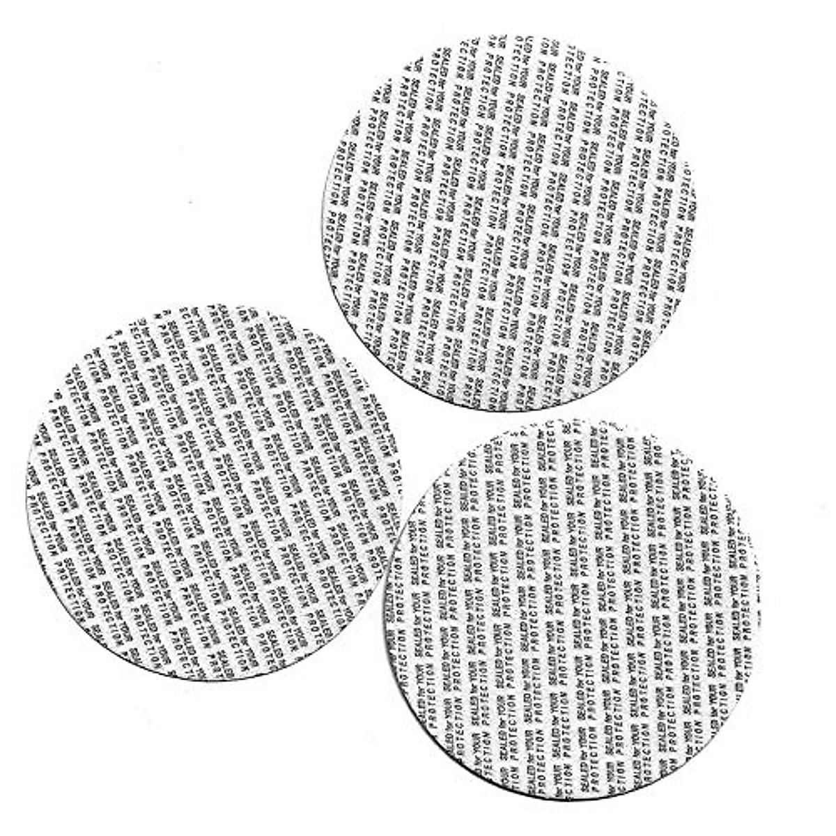 58mm (2.28") Torque Activated Pressure Sensitive Seals Cap Liners -Made in USA- 30 PCS - for Glass & Plastic Jars - No Induction Sealer Needed - Black (30)