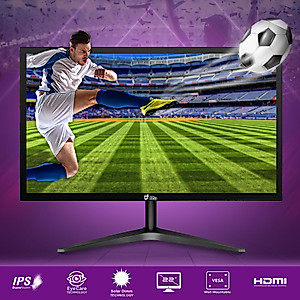 BTO RGB Gaming Desktop PC Bundle - Intel Core i5 7th Gen, 16GB DDR4 Ram, 512GB SSD, Radeon RX-550 4GB GDDR5, New 22 Inch Monitor – Prebuilt Computer Tower for PC Gaming - Windows 10 Pro (Renewed)
