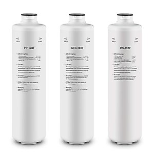 Replacement Filters Set for Geekpure 3-Stage Countertop RO Water Filter System T03