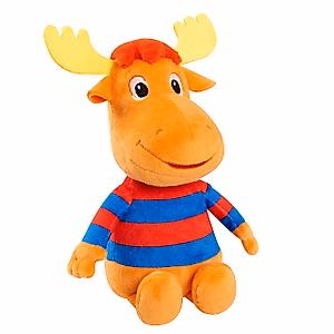 Backyardigans 7-inch Small Bean Plush Stuffed Animal, Tyrone, Moose, Bean Filled Bottom, Kids Toys for Ages 3 Up by Just Play
