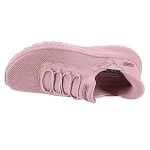Skechers Women's Hands Free Slip-ins Bobs Squad Chaos-Daily Inspiration Sneaker, Rose, 8.5