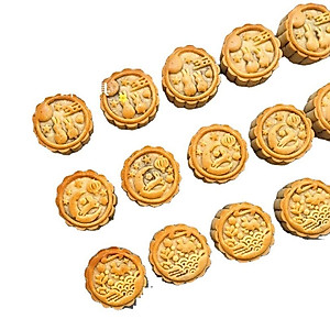 Mooncake Mold,Hand-Pressure Mooncake Molds for Mid-Autumn DIY Pastry Tool Reusable Rabbit Dance Shape Moon Cake Mould(A)