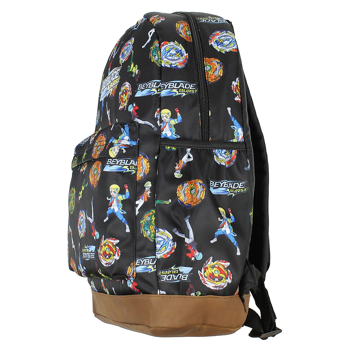 Beyblade Burst Spinner Top Allover Characters Anime Pattern School Book Bag Backpack