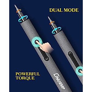 ONUEMP Mini Electric Precision Screwdriver Cordless, Anti-Slip Rechargeable Power Screwdrivers Set, with 55 Precision Bits, 3 LED Light, Magnetic Pad, Repair Tool Set for Phone Laptop Watch Computer