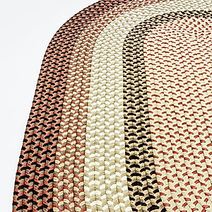 Colonial Mills Marin Braided Rug, 4x6, Rust